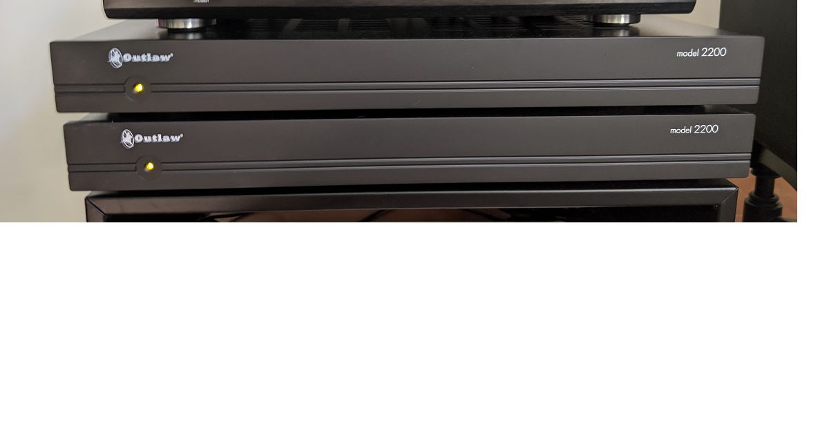 (2) Outlaw Audio Model 2200 Monoblocks + S... For Sale | Audiogon