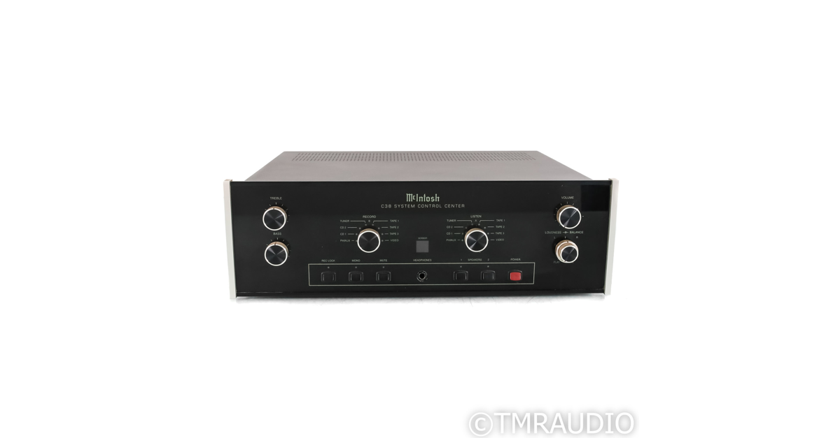 McIntosh C38 Stereo Preamplifier w/ Walnut... For Sale | Audiogon