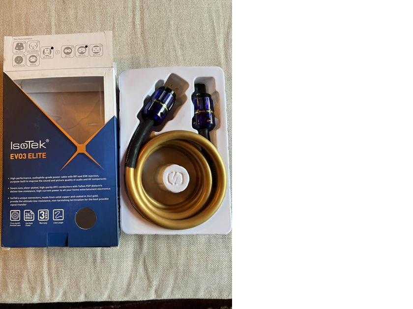 Isotek EV03 Elite 2 Meter Power Cord For Sale | Audiogon