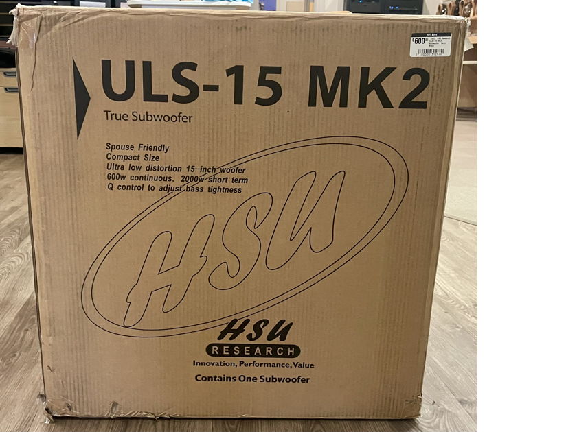 *USED* HSU Research ULS-15 MKII Subwoofer ... For Sale | Audiogon