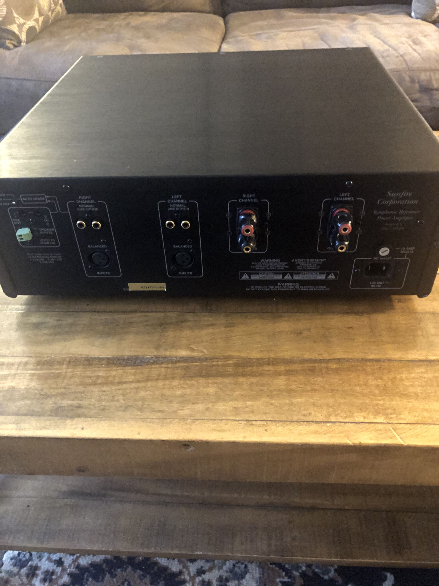 Sunfire Symphonic Ref amp For Sale | Audiogon