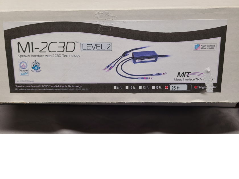 MIT Cables 2C3D Level 2 Speaker cables 25' For Sale | Audiogon