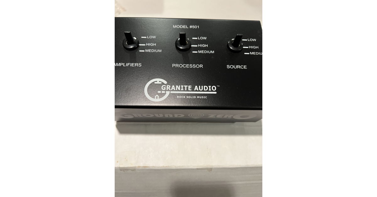 Granite Audio Ground Zero 501 Grounding Sy... For Sale | Audiogon