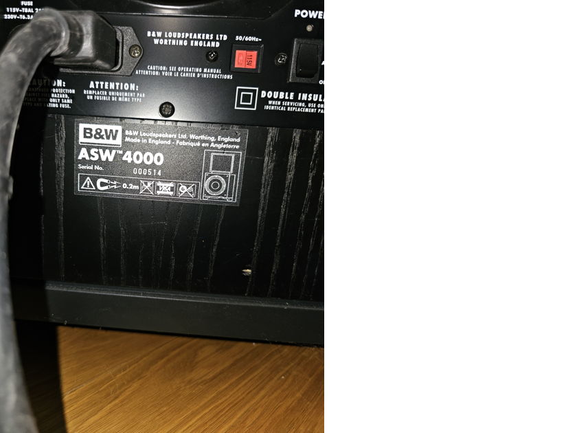 B&W (Bowers & Wilkins) ASW4000 For Sale | Audiogon