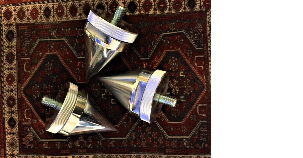 Isolation Cones Aluminum 3 large cones For Sale | Audiogon