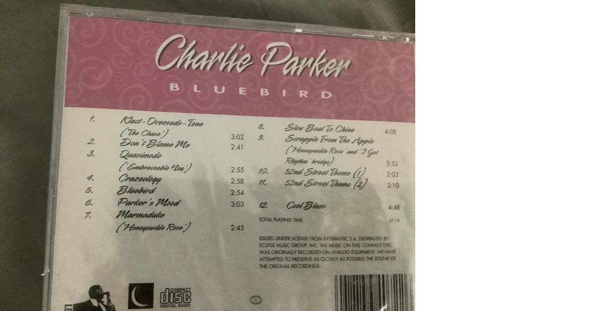 Charlie Parker Bluebird For Sale | Audiogon