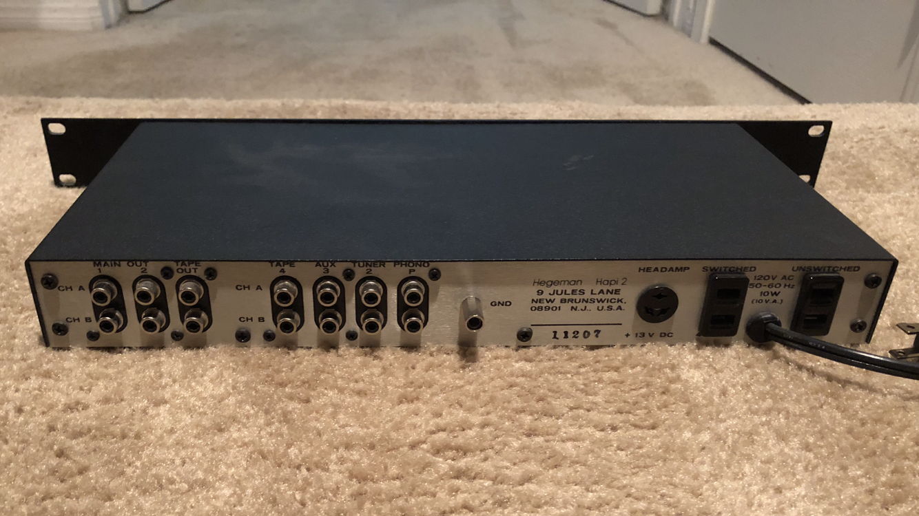 Hegeman HAPI 2 Preamplifier For Sale | Audiogon