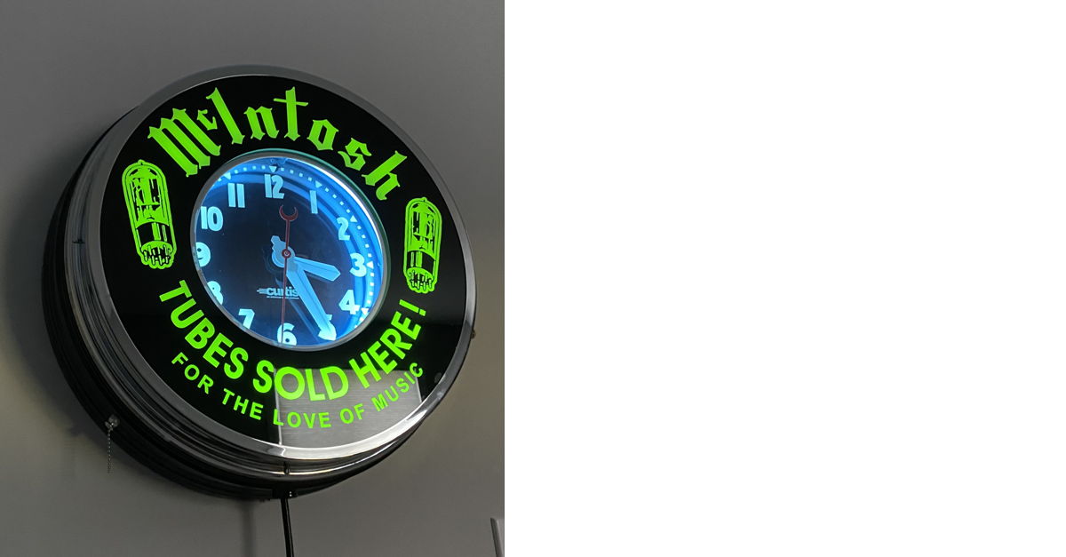 McIntosh 22" Round Neon Curtis Clock (WILL... For Sale | Audiogon