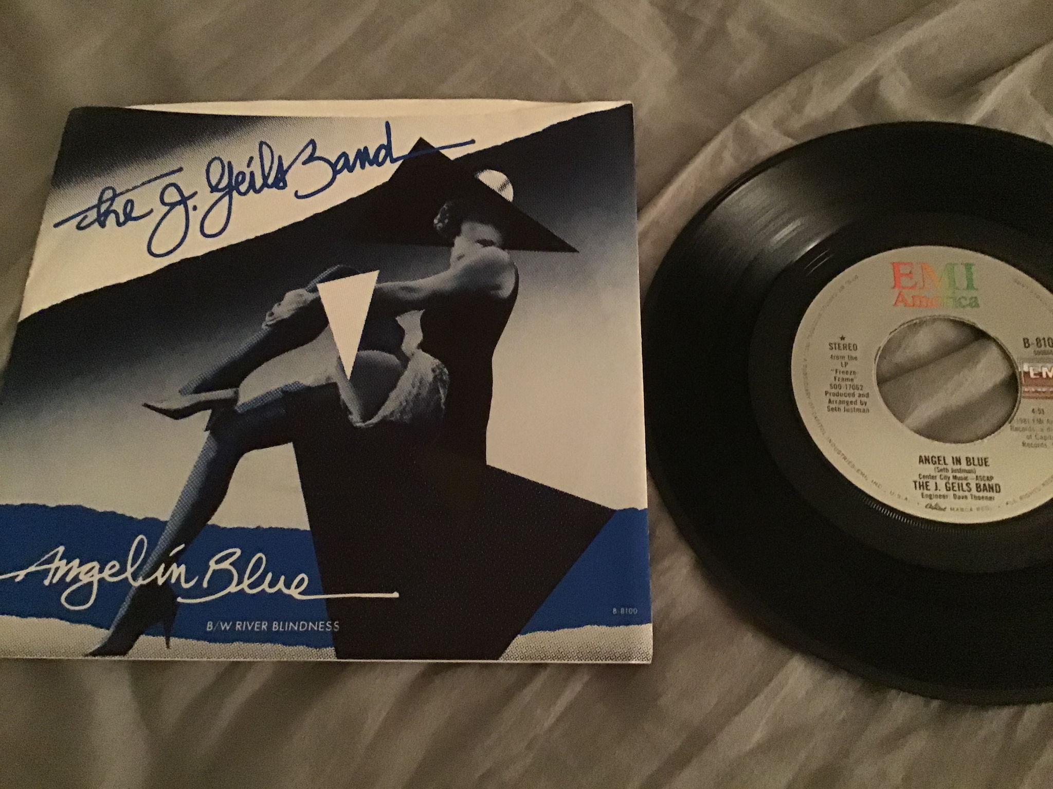 The J. Geils Band Angel In Blue 45 With Picture Sleeve | Rock | Fort ...