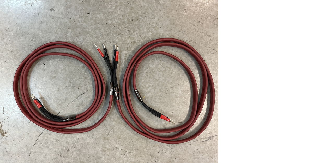 Audioquest Bedrock 8’ speaker cables For Sale | Audiogon