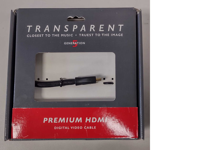 Transparent Premium HDMI Cable, 1M For Sale | Audiogon