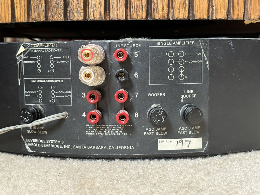 Beveridge Audio System 3 For Sale | Audiogon