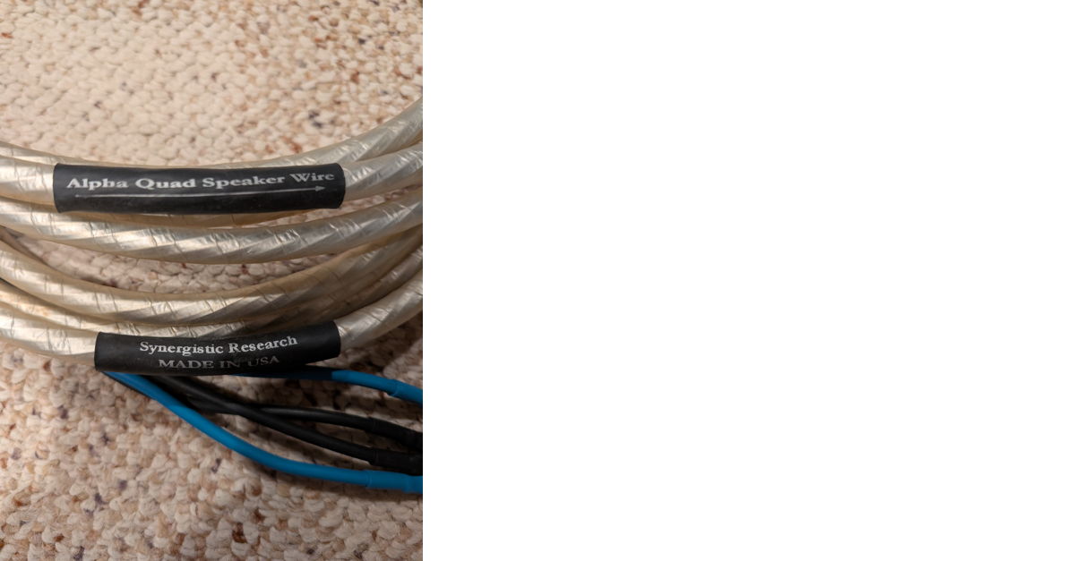 Synergistic Research Alpha Quad Speaker Wi... For Sale | Audiogon
