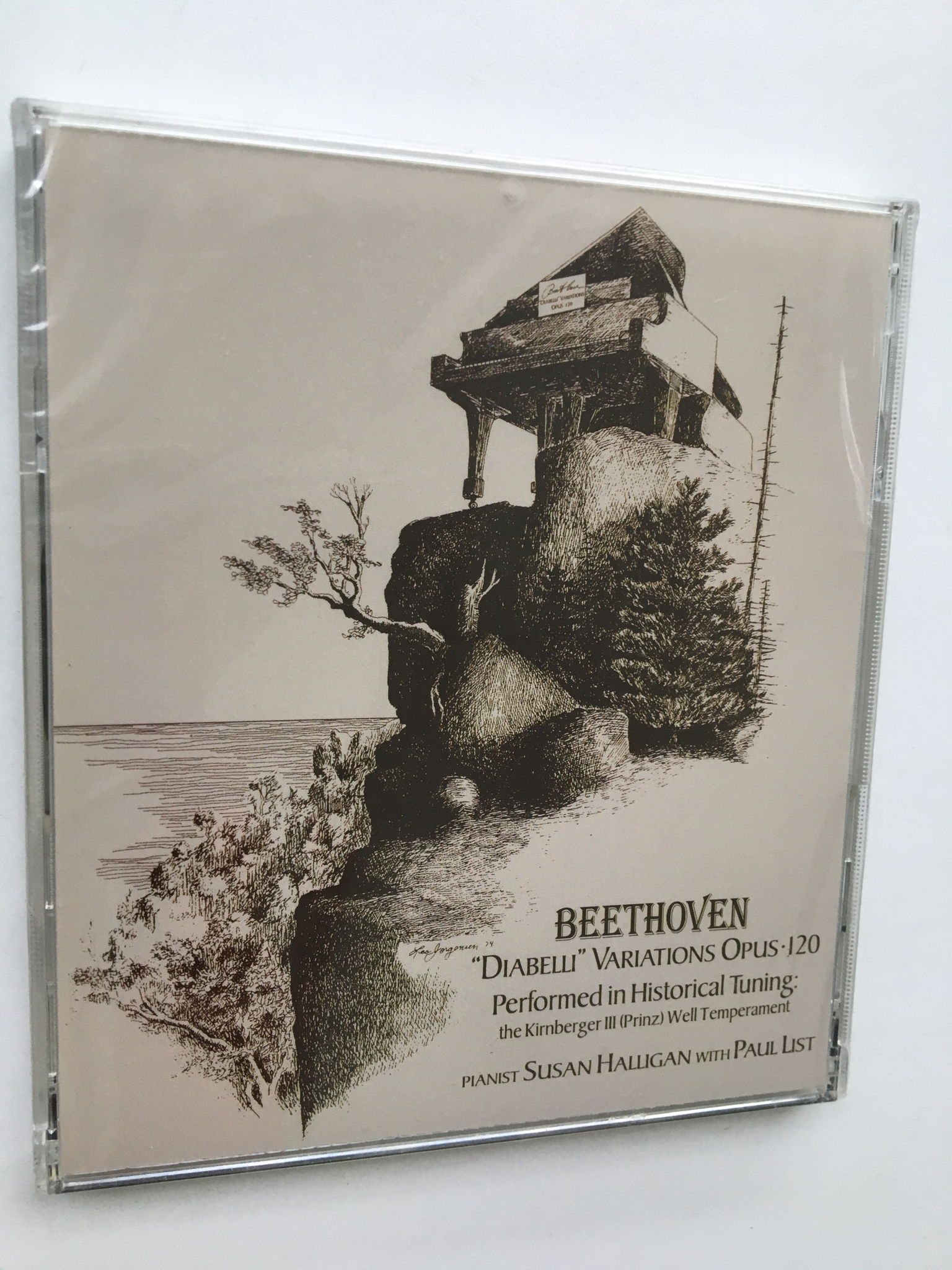 Sealed new cd Beethoven Susan Halligan piano Paul List 33 variations in ...