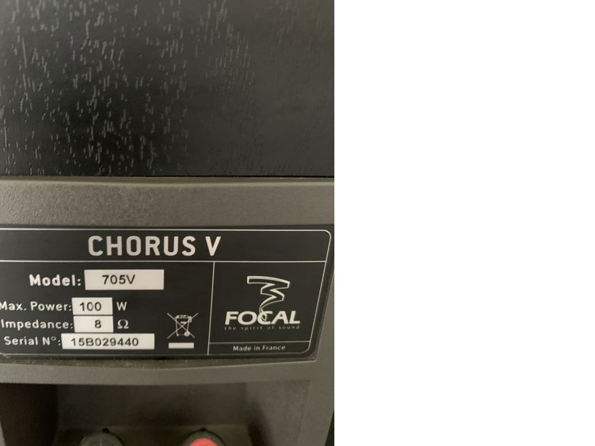 Focal Chorus 705V Black Walnut Open Box “L... For Sale | Audiogon