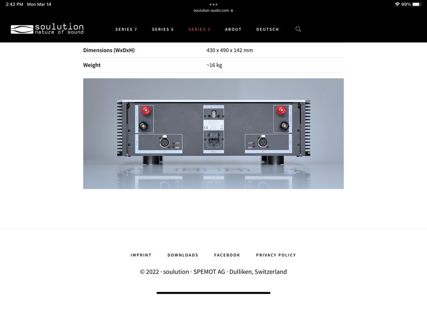 Soulution 311 For Sale | Audiogon