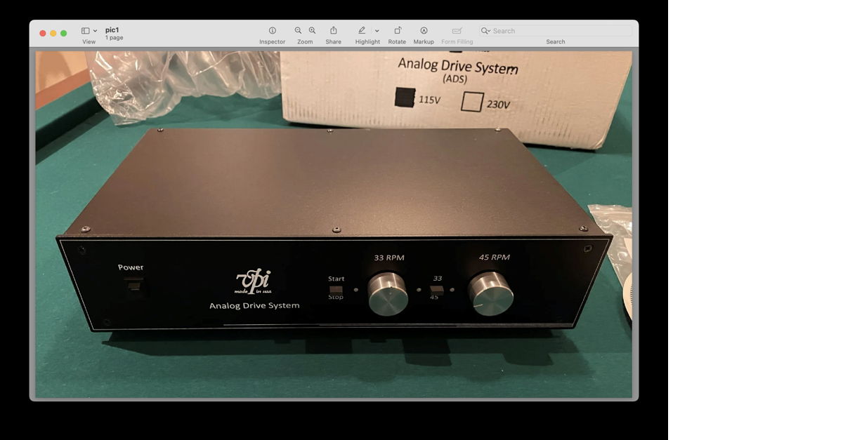 VPI Industries Analog Drive System (ADS) For Sale | Audiogon