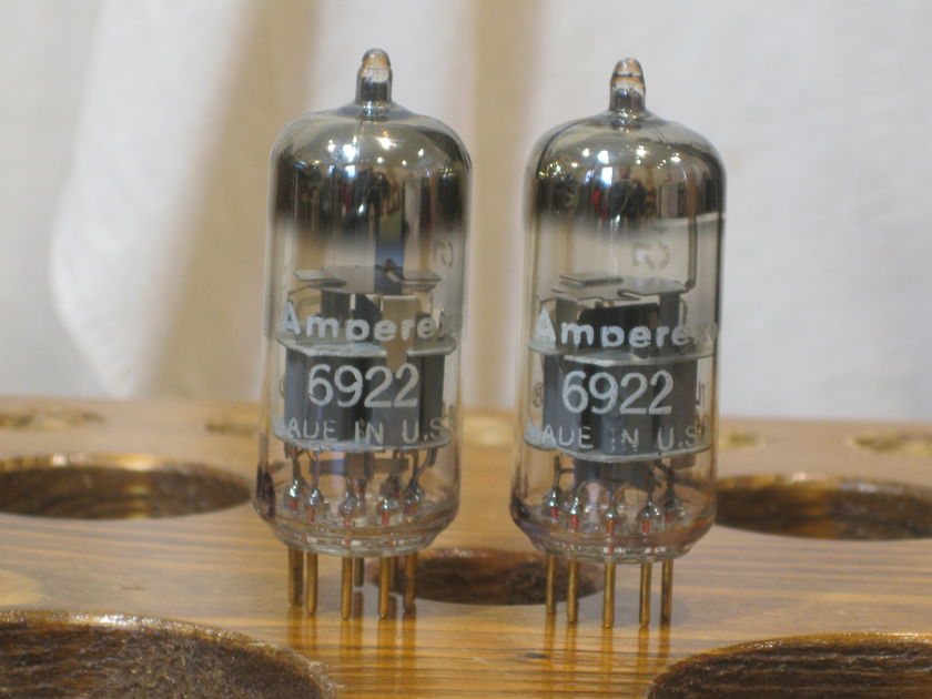 Amperex 6922 PQ D getters Matching pair For Sale | Audiogon