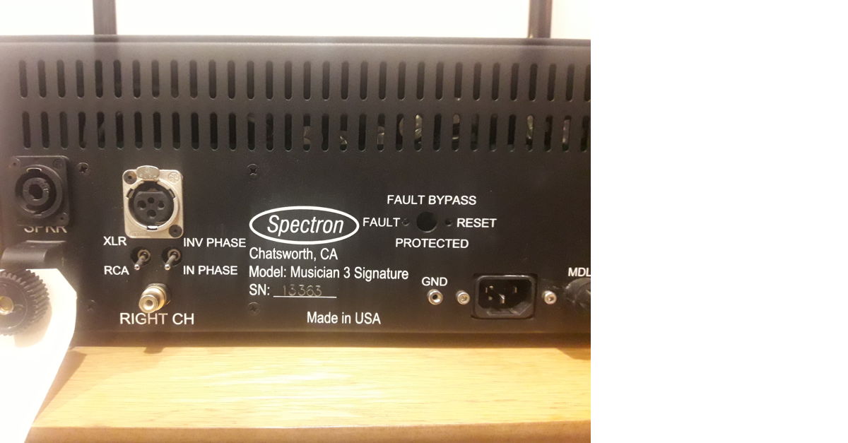 Wanted: Spectron Musician 3 Signature IC P... For Sale | Audiogon