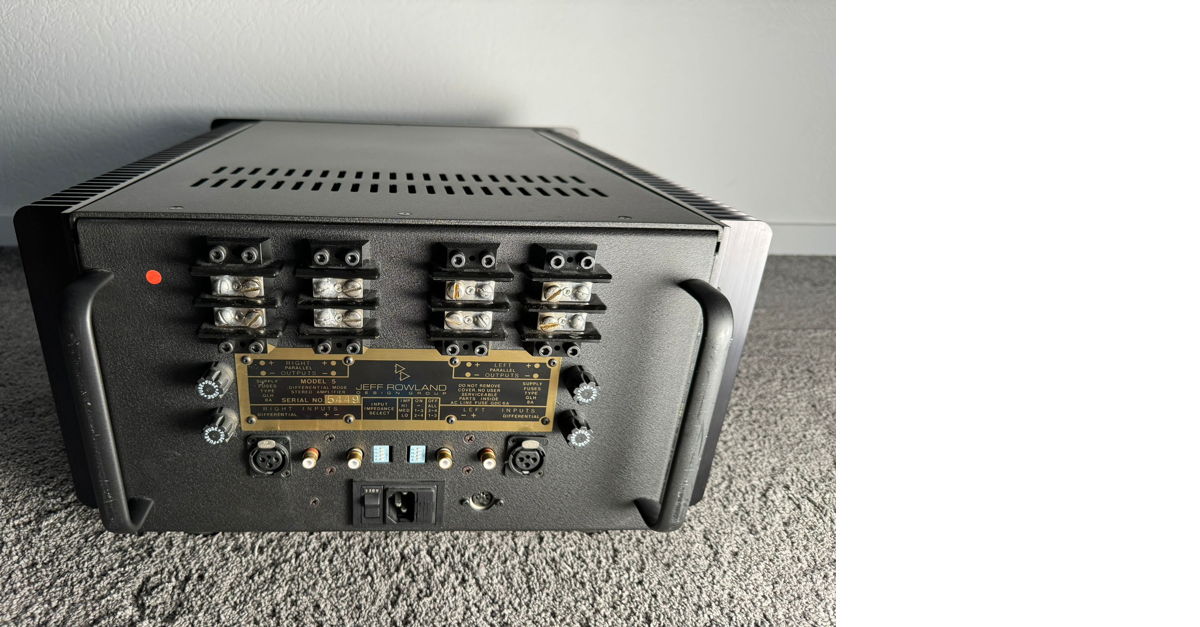 Jeff Rowland Model 5 High End Power Amplifier For Sale | Audiogon