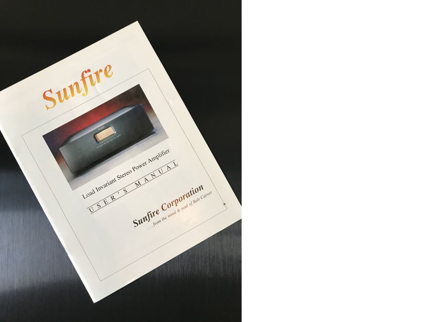 Sunfire 300x2 Stereo Power Amplifier | Multi-Channel Amps | Audiogon