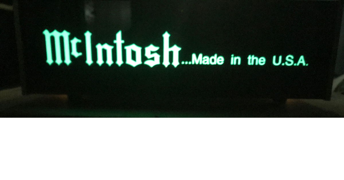McIntosh R778 Lighted Dealer Display Sign For Sale | Audiogon