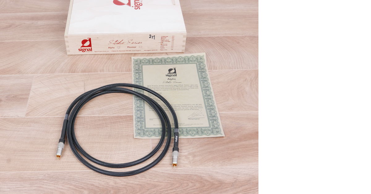 Signal Projects Alpha digital audio interc... For Sale | Audiogon