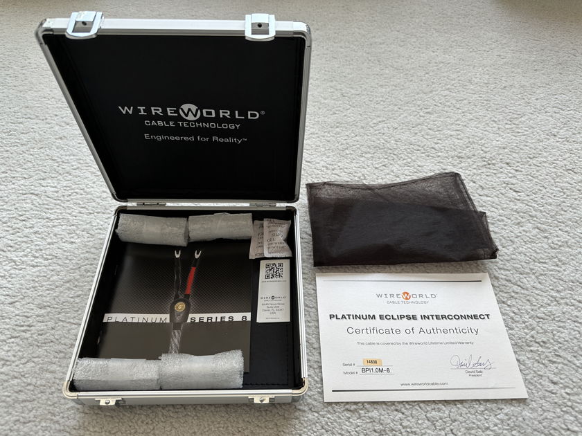 Wireworld Platinum Eclipse Series 8 (XLR,... For Sale | Audiogon