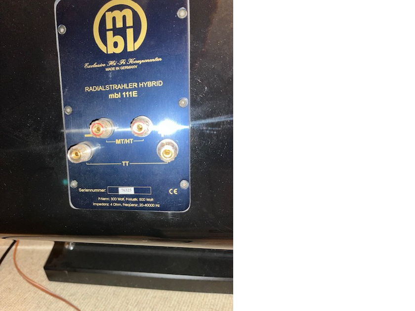 MBL Speakers 111e Black Gloss. Pristine C... For Sale | Audiogon