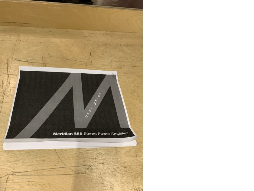 Meridian 556 Stereo Power Amplifier w/ Manual For Sale | Audiogon