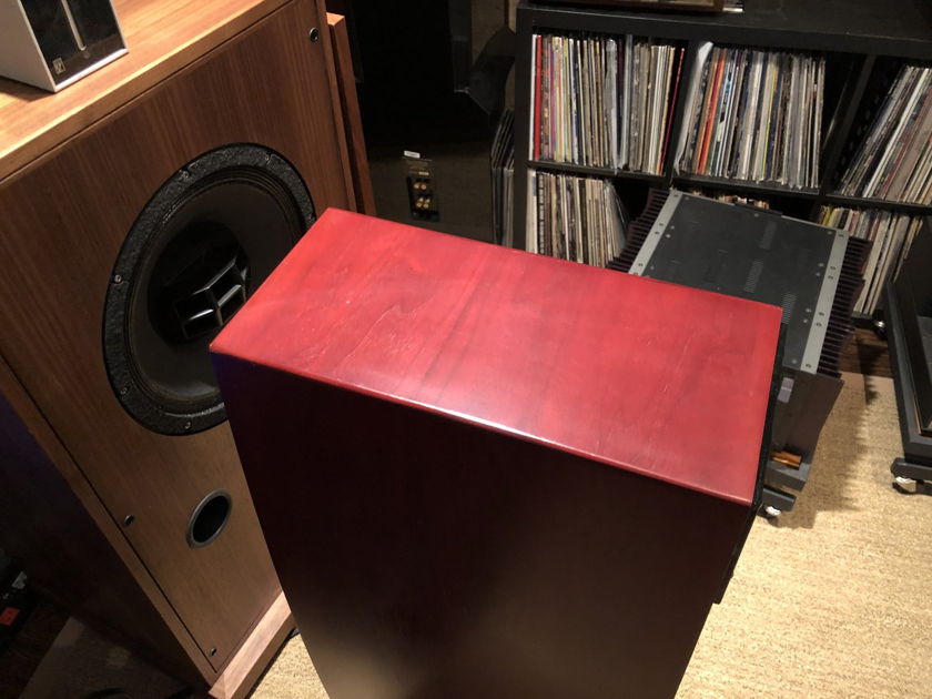 McIntosh LS340 Full Range Speakers - In a Deep Red Mahogany Finish with ...