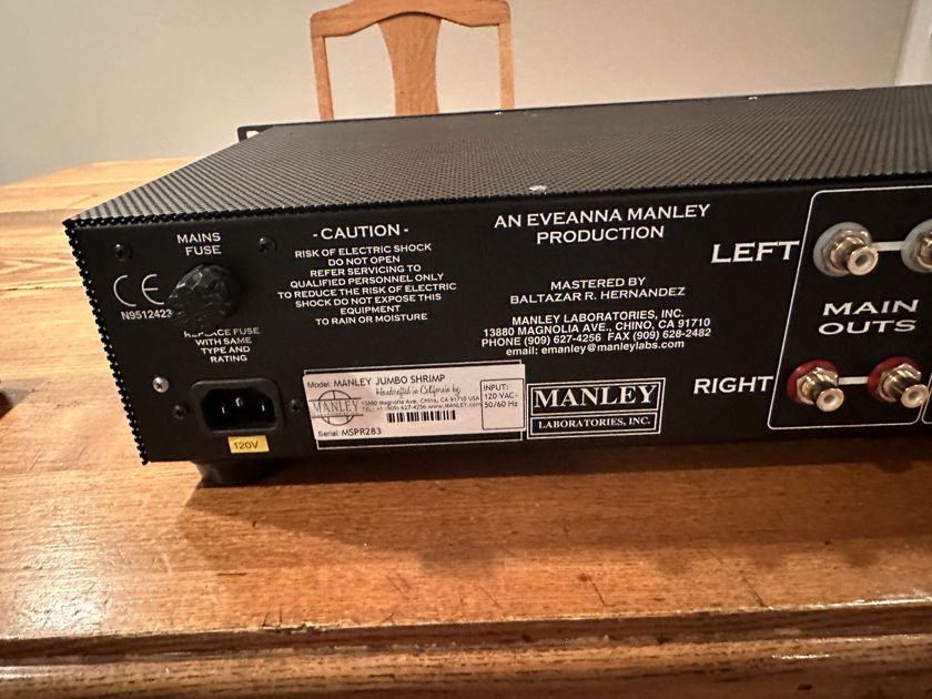 Manley Jumbo Shrimp Tube Preamp For Sale | Audiogon