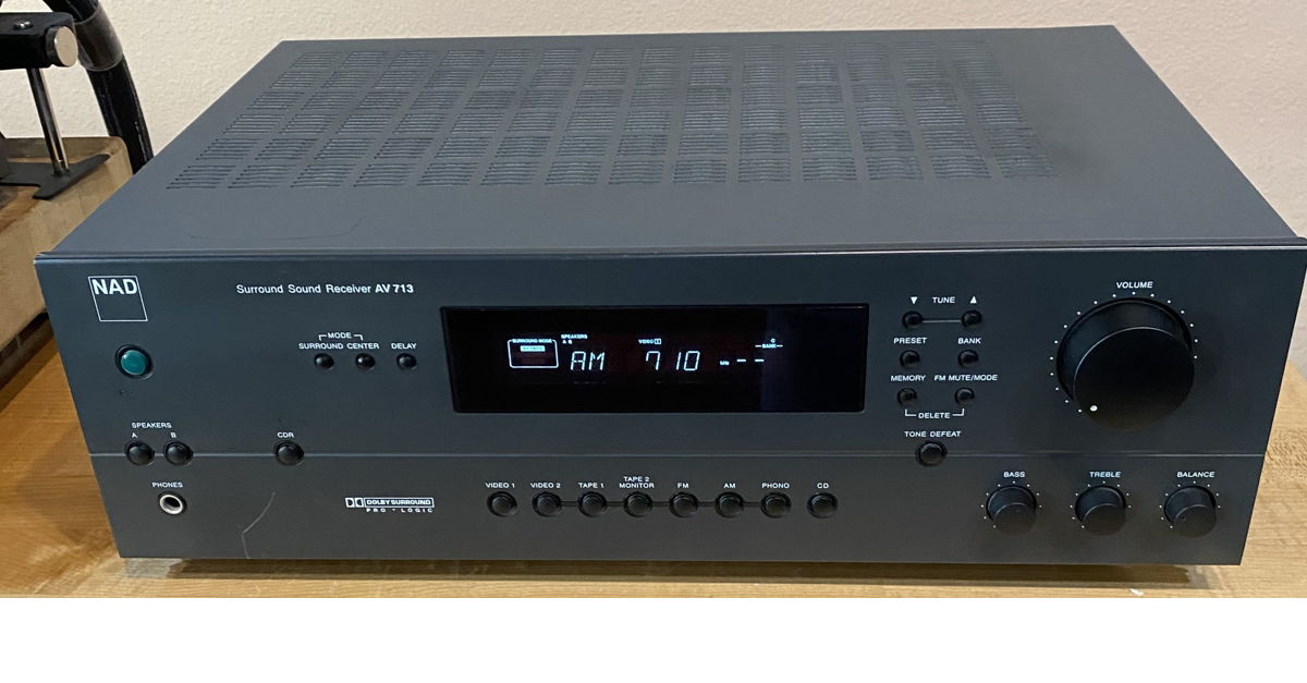 NAD AV-713 Stereo Receiver with Remote For Sale | Audiogon