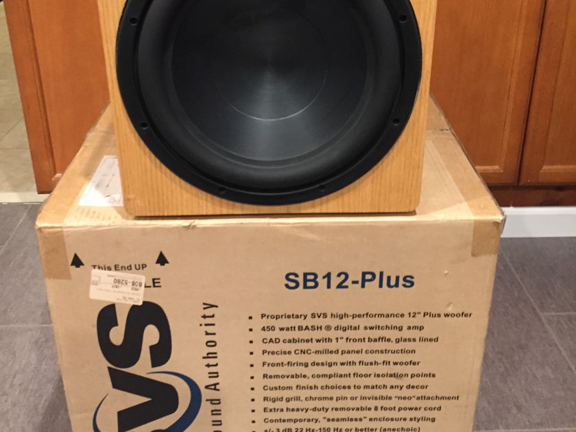 SVS SB-12+ BEAUTIFUL GOLDEN OAK SEALED SUBWOOFER | Full-Range | Audiogon