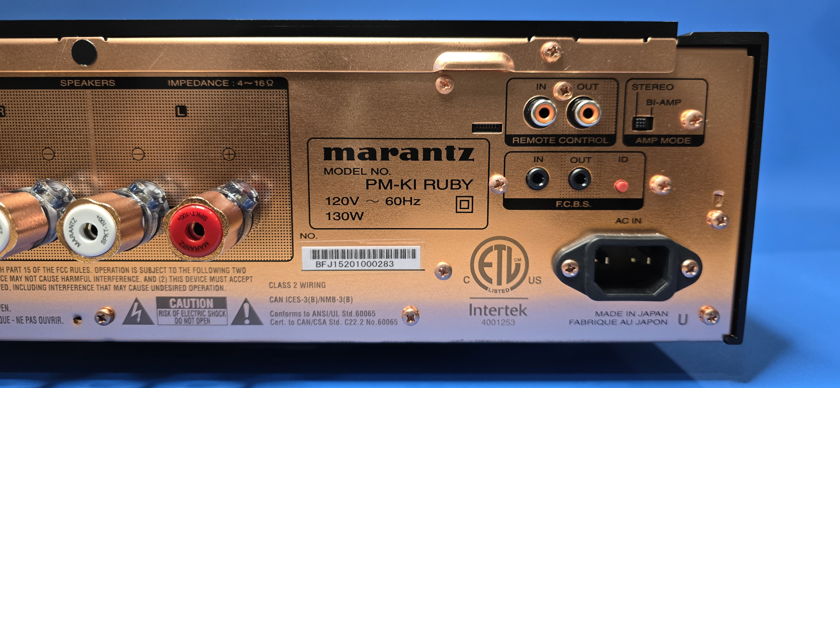 Marantz PM-KI Ruby 40th Anniversary Editio... For Sale | Audiogon