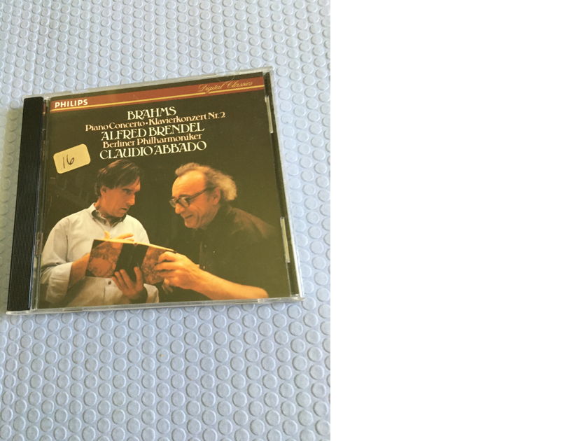 Philips digital classics Brahms Brendel Abbado Berliner piano concerto ...
