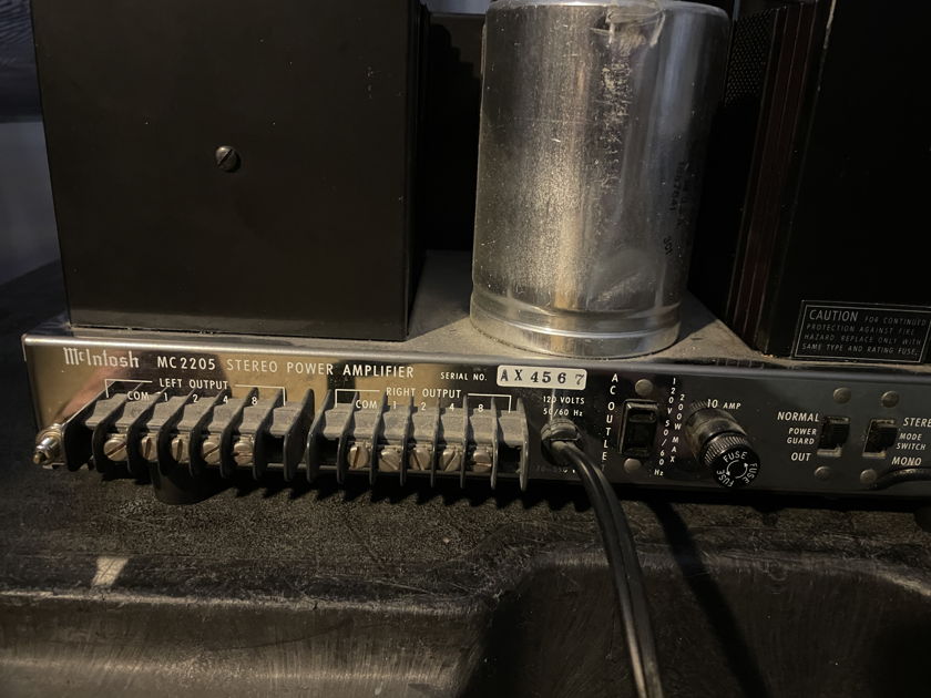 McIntosh MC-2205 Stereo Power Amplifier 20... For Sale | Audiogon