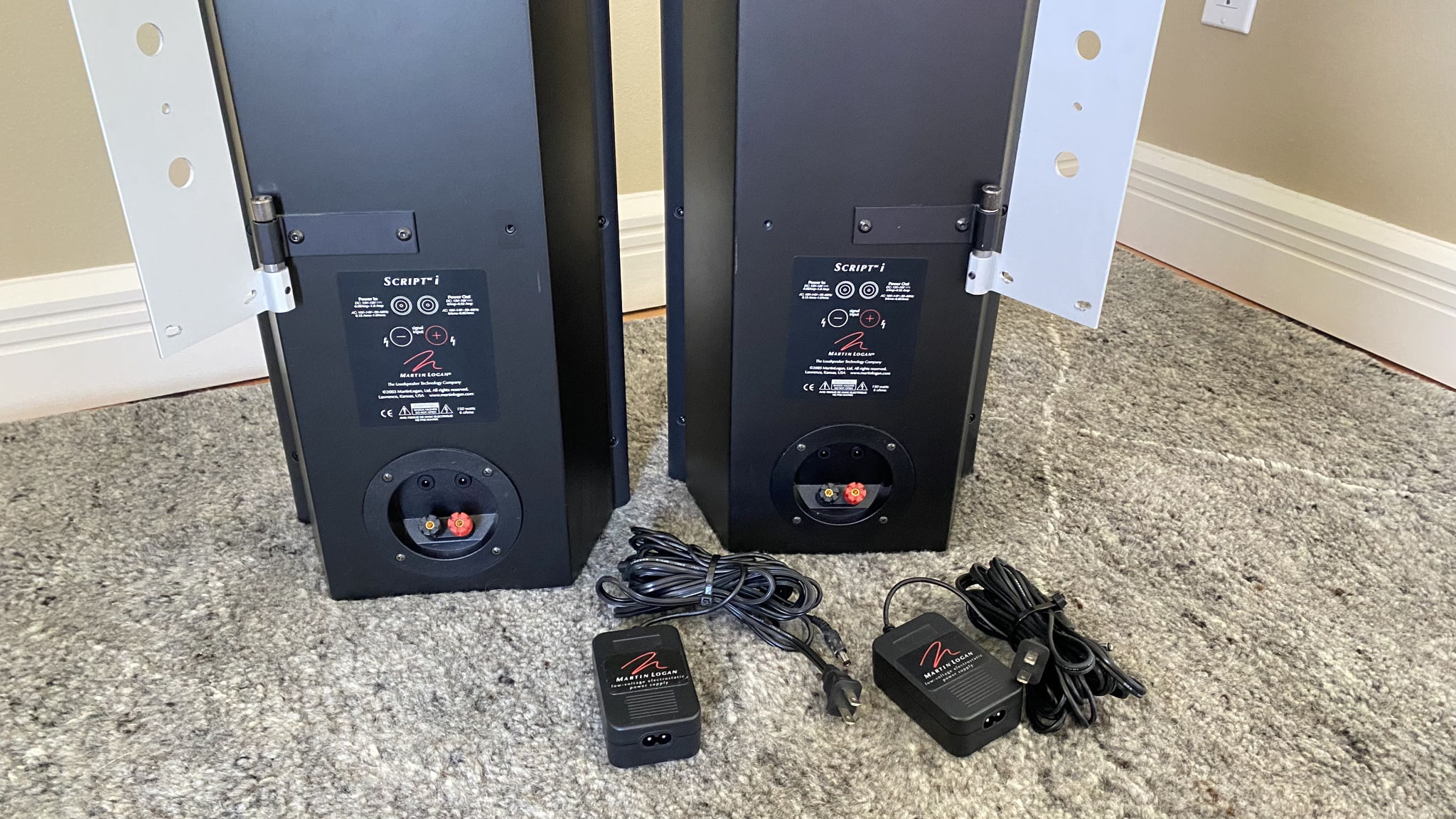 Martin Logan Script i Wall mount Speakers | Home Theater | Naples ...