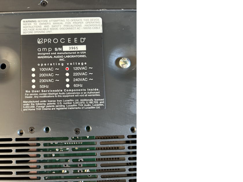 Proceed AMP 2 For Sale | Audiogon