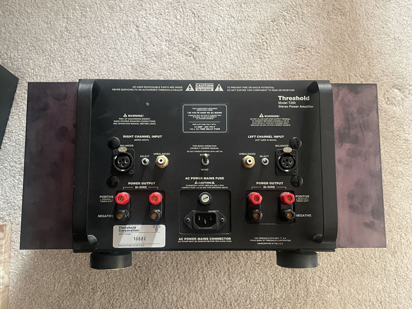Threshold Corp. Model T200 Class A Power A... For Sale | Audiogon