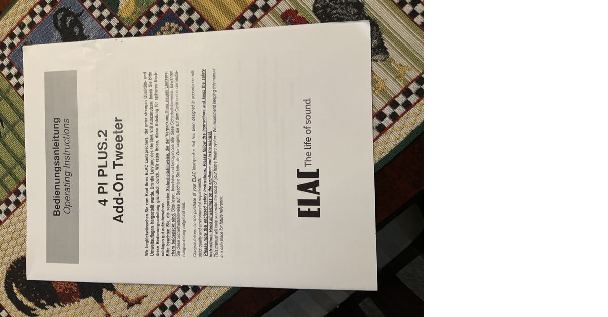 Elac 4Pi Plus.2 super Tweeter For Sale | Audiogon