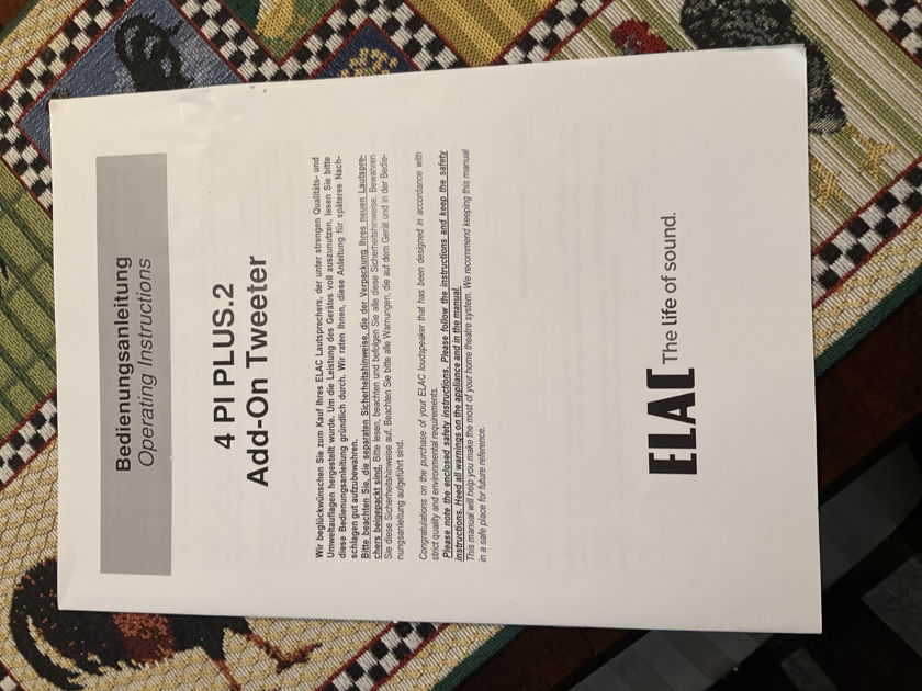 Elac 4Pi Plus.2 super Tweeter For Sale | Audiogon