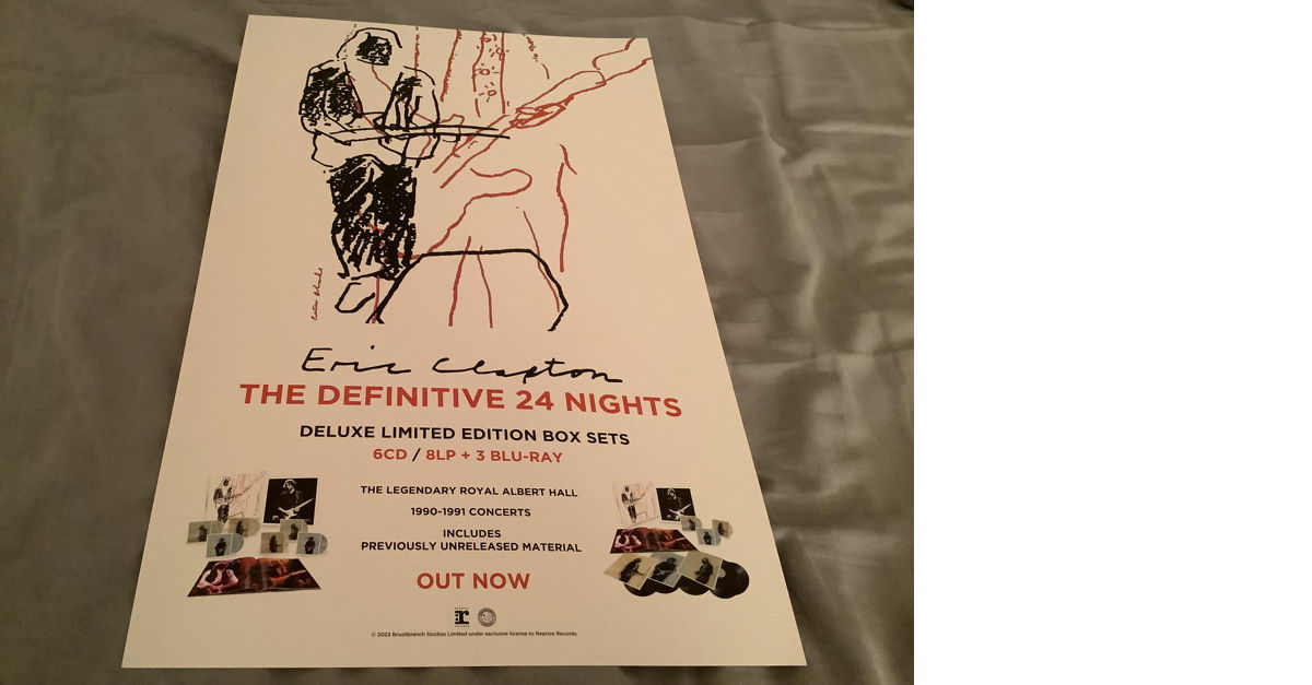 Eric Clapton Reprise Records Promo Poster ... For Sale | Audiogon
