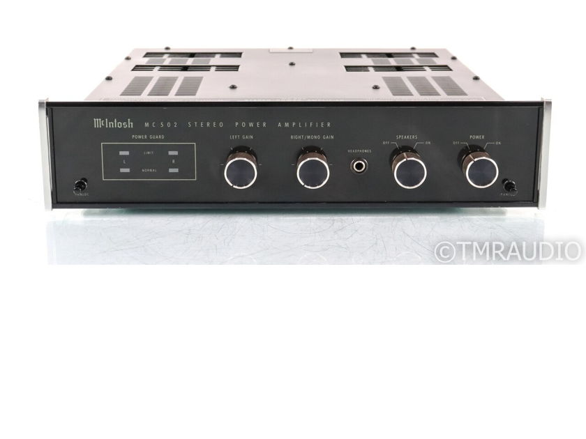 McIntosh MC502 Vintage Stereo Power Amplif... For Sale | Audiogon