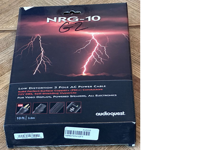 AudioQuest NRG-10 - 10 ft US 3 pole AC pow... For Sale | Audiogon