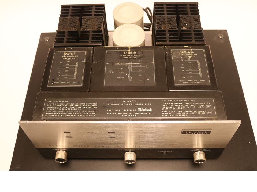 Mcintosh MC-2200 vintage solid-state stere... For Sale | Audiogon