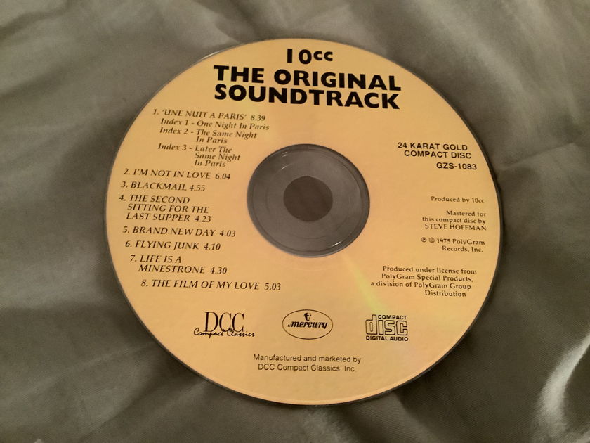 10CC DCC 24K Gold CD Unreleased The Origi... For Sale | Audiogon