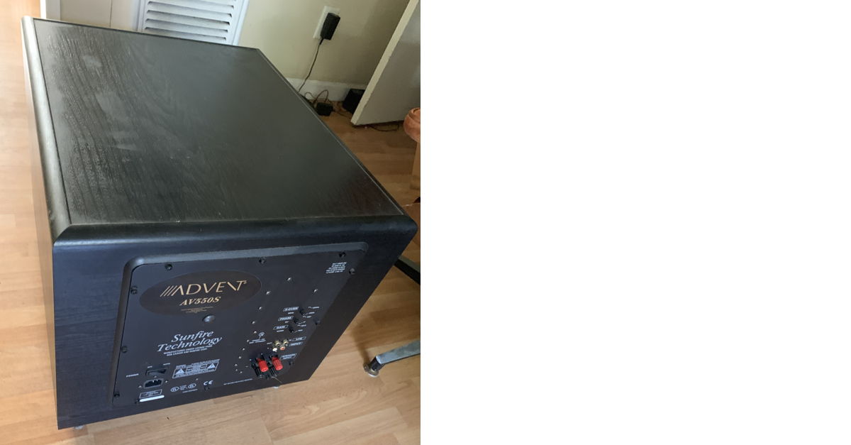 Advent AV550S Subwoofer w/Sunfire Amp For Sale | Audiogon