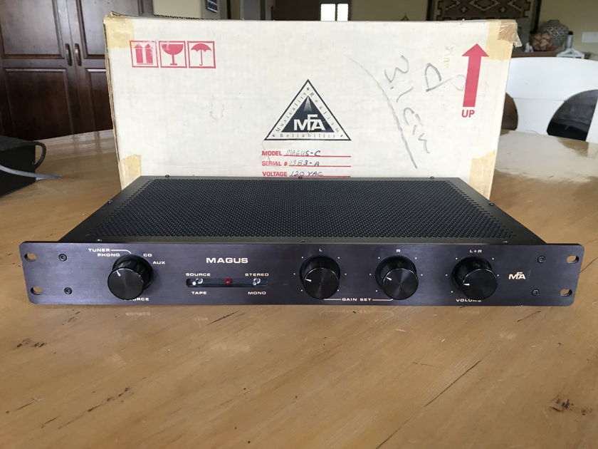 MFA Magus C stereo tube pre-amplifier For Sale | Audiogon