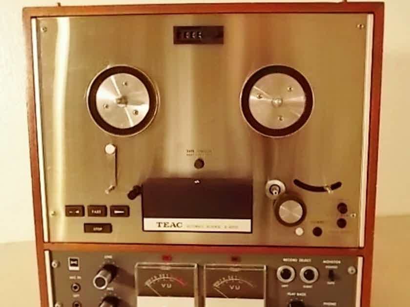 TEAC REEL TO REEL A-4010S COMPLETELY RESTORED GORGEOUS WOOD NEW BELTS ...